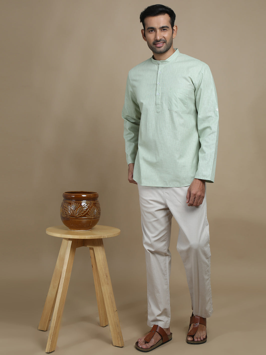 Shop Premium fabric Short Kurta for Men